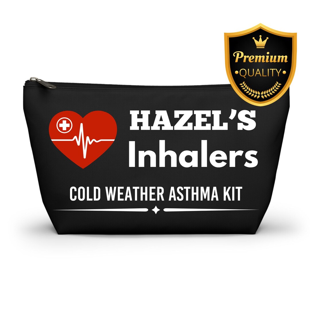 Hazels Cold Weather Asthma Inhalers Kit Personalized Emergency Pouch ...