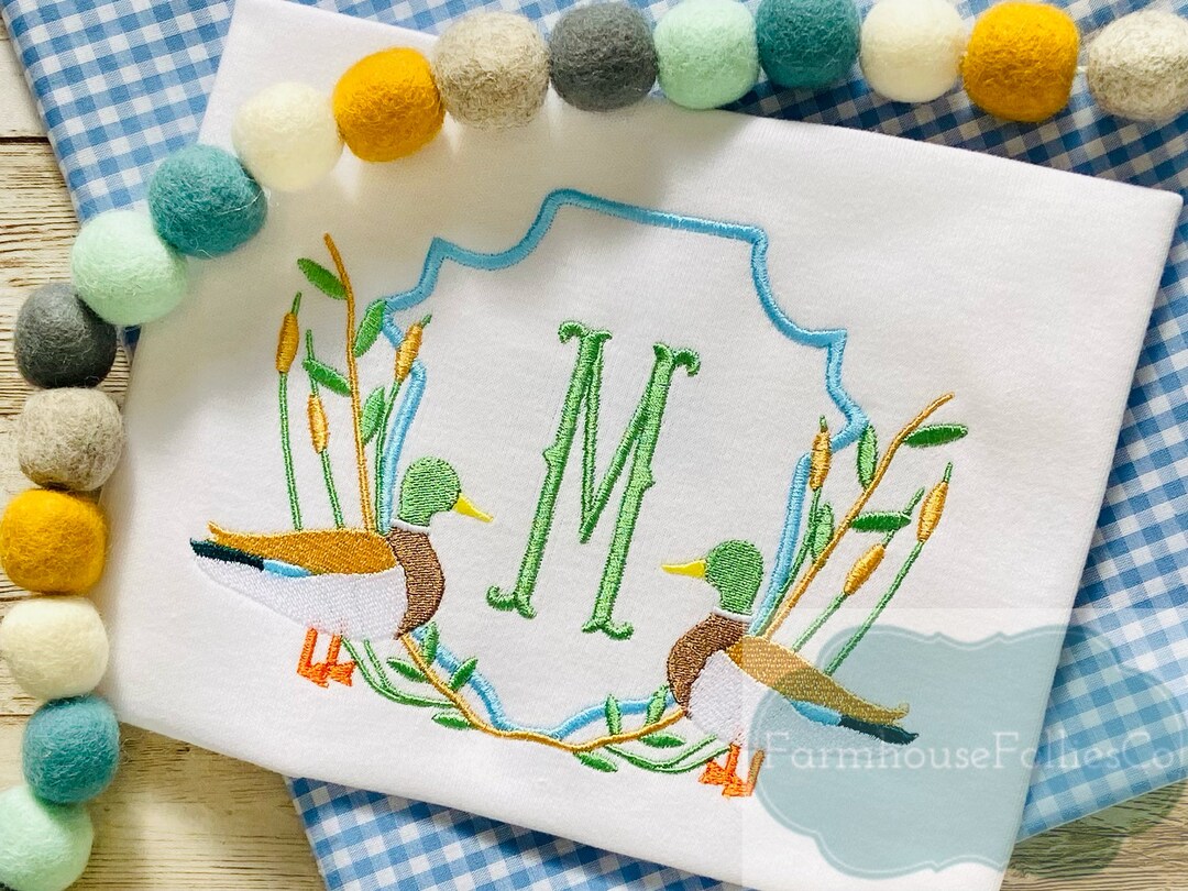 Boys Duck Shirt, Mallard Duck, Duck Hunting Monogram, Toddler Wildlife ...