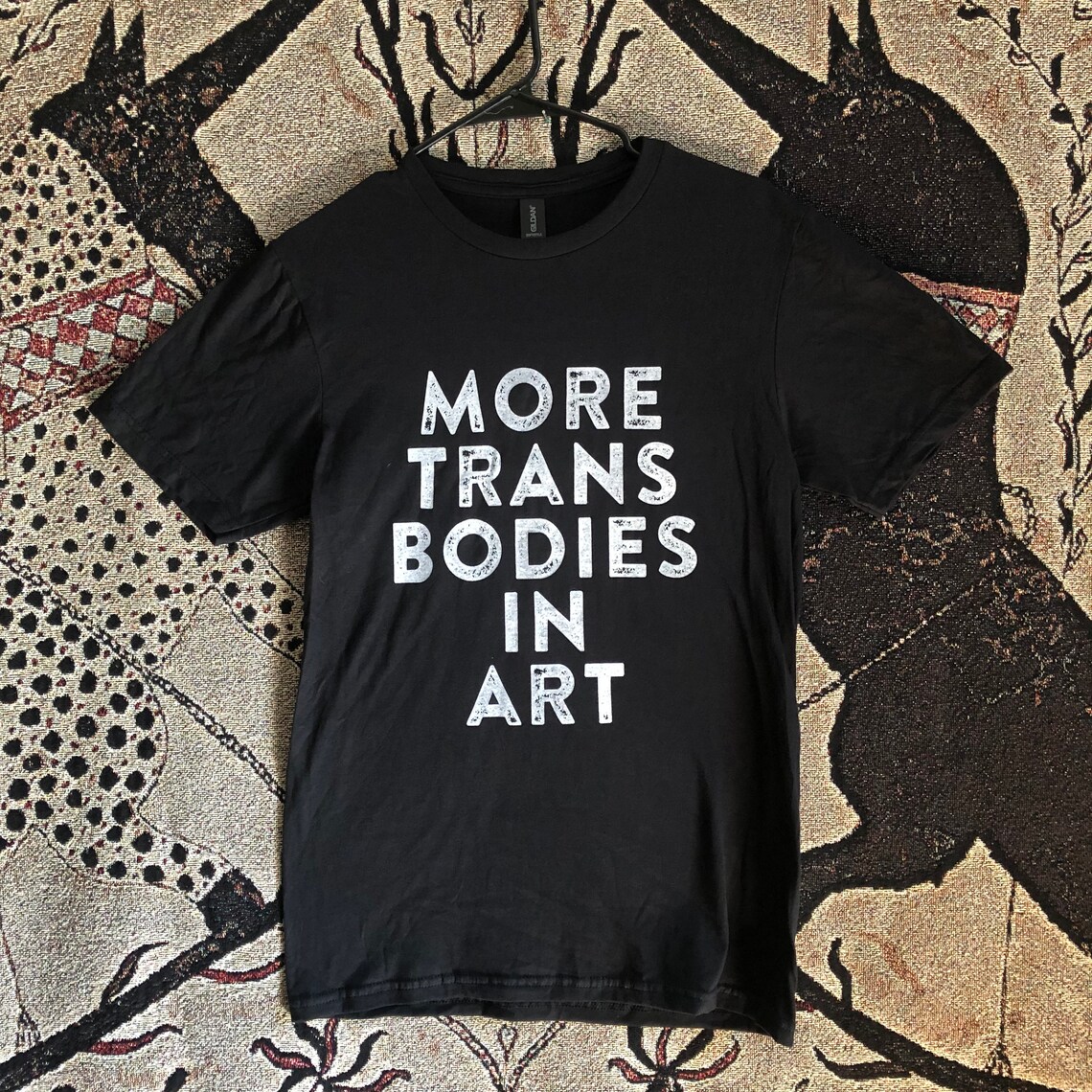 More Trans Bodies in Art T Shirt Screenprinted Hand Made - Etsy