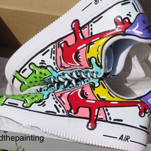 Nike Air Force 1 Custom cartoon Drip any Size/ Made to Order - Etsy