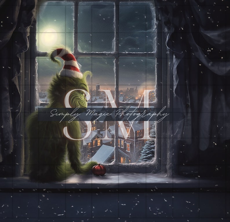PHOTOSHOP GRINCH Backgrounds for Photoshop - Etsy
