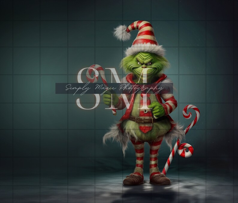 PHOTOSHOP GRINCH Backgrounds for Photoshop - Etsy