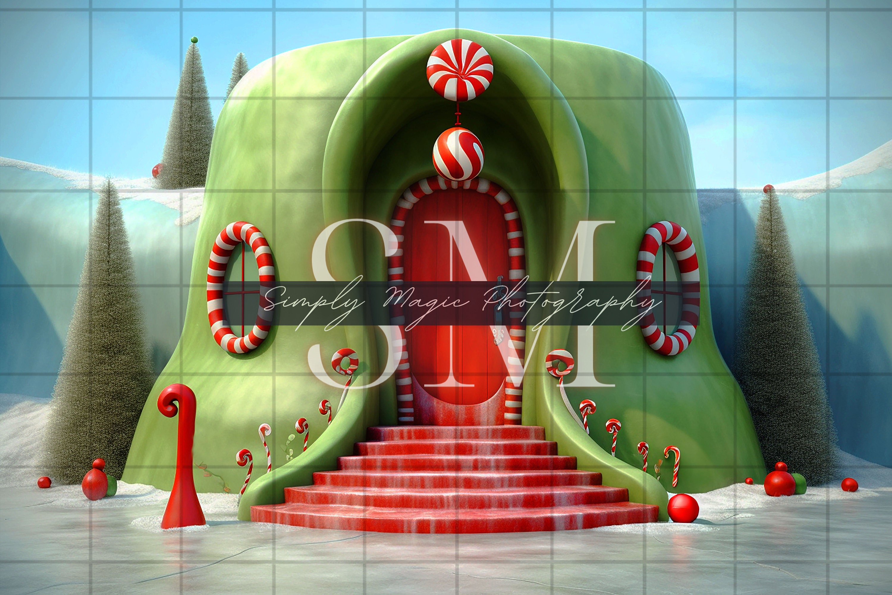 PHOTOSHOP GRINCH Backgrounds for Photoshop - Etsy