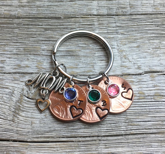 Personalized Mom Keychain Birthday Gift for Mom Mom | Etsy