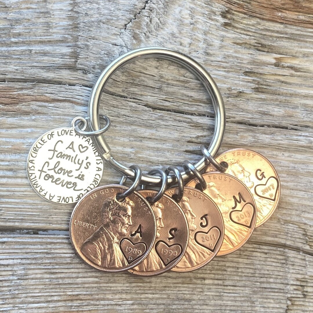 Personalized Family Keepsake Keychain, Gift for Mom, Gift for Dad ...