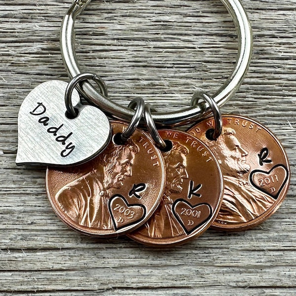 Fathers Day Keychain - Etsy