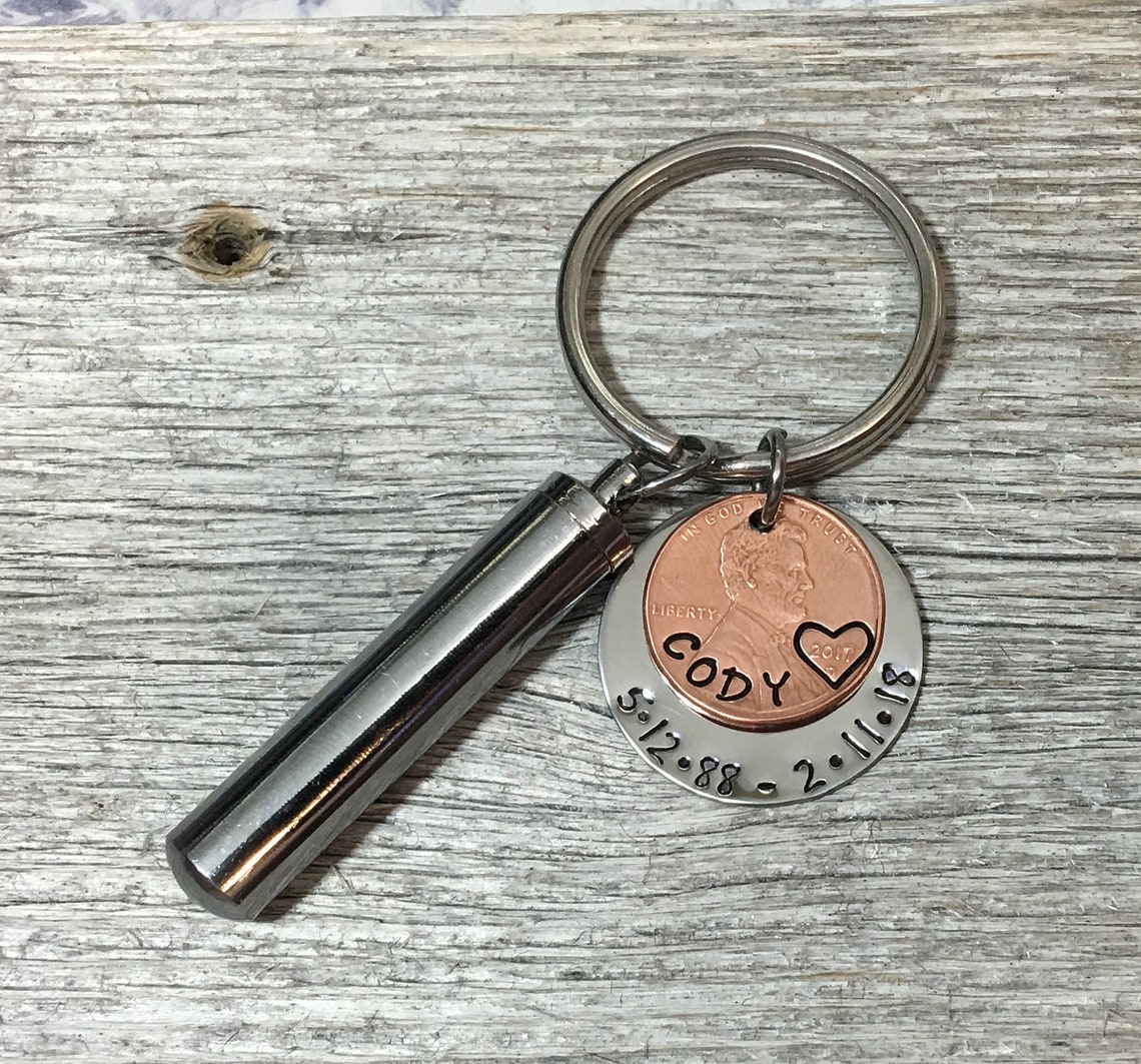 Memorial Urn Keychain Memorial Gift Cremation Urn Funeral - Etsy