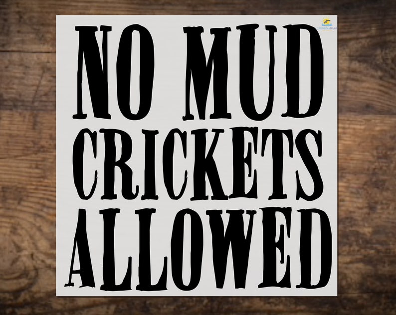 No Mud Crickets Allowed Decal Mudding Decals Funny Decals | Etsy