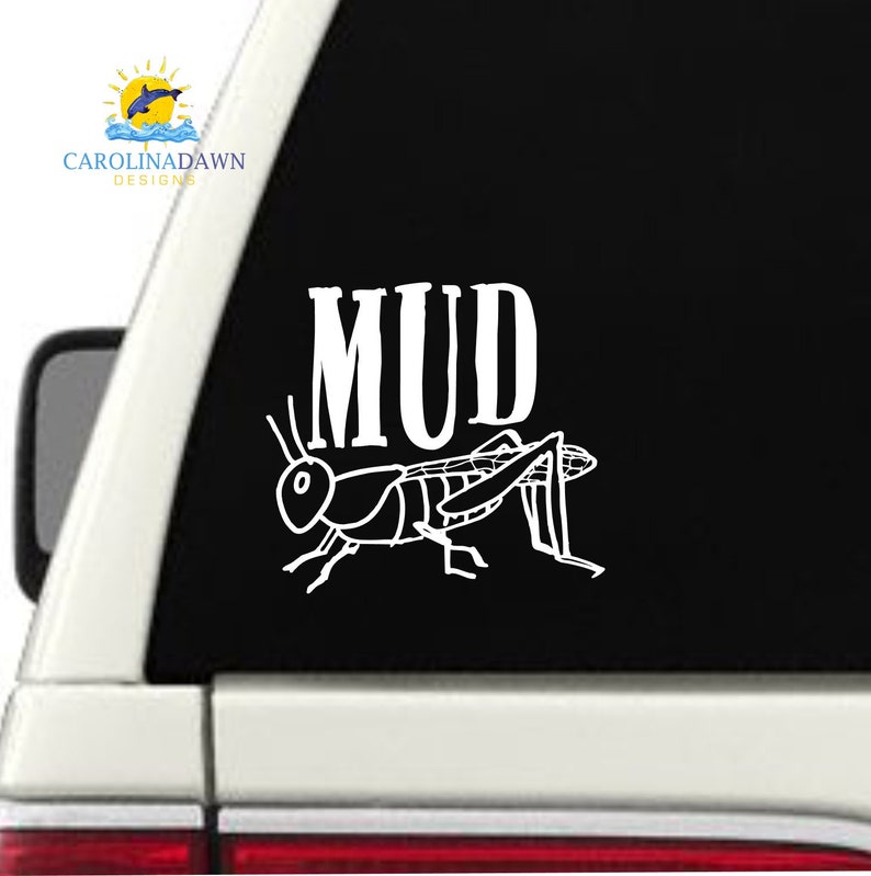 Mud Cricket Decal Cricket Sticker Car Monogram Mudding | Etsy