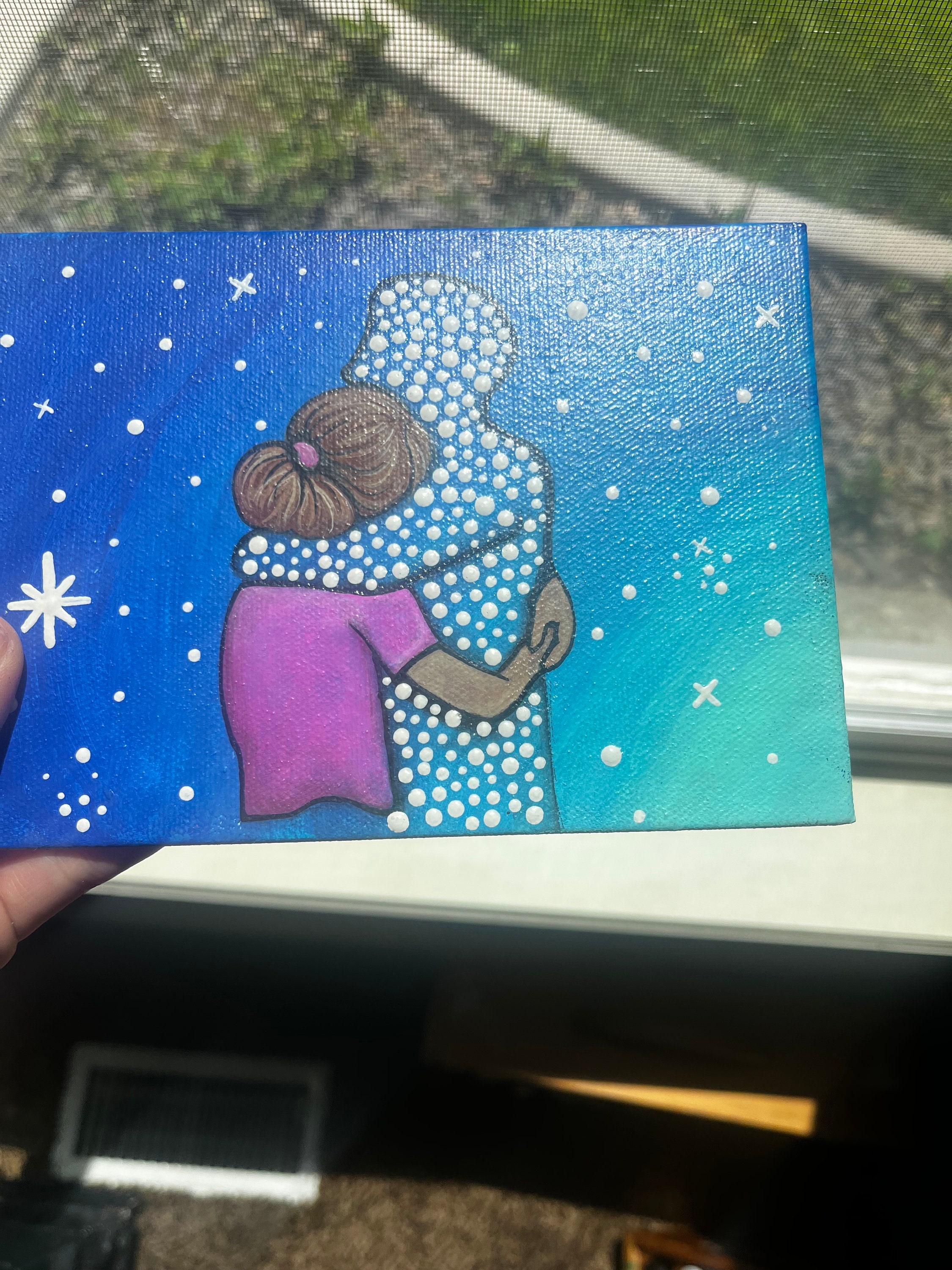 Memorial Always Remembered Never Forgotten Acrylic Painting on Canvas ...