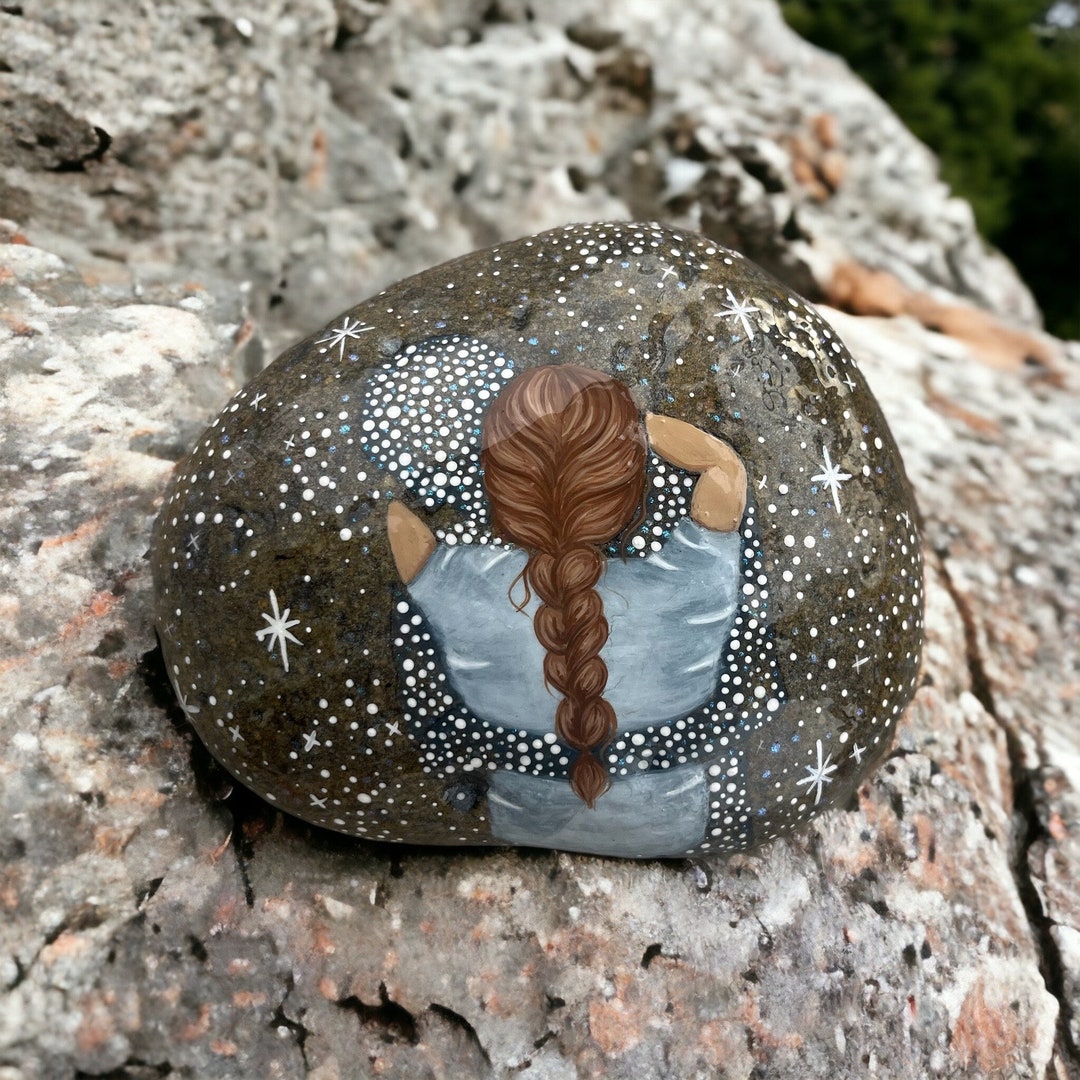 Always Remembered Never Forgotten Starry Embrace Memorial Rock ...