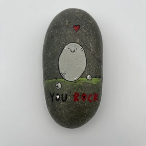 You Rock Funny Painted Rock - Etsy