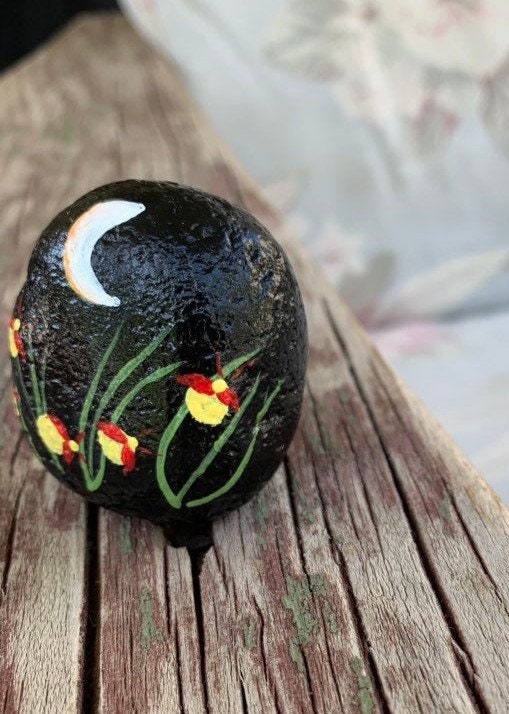 Firefly Stone Hand Painted Rock Art - Etsy