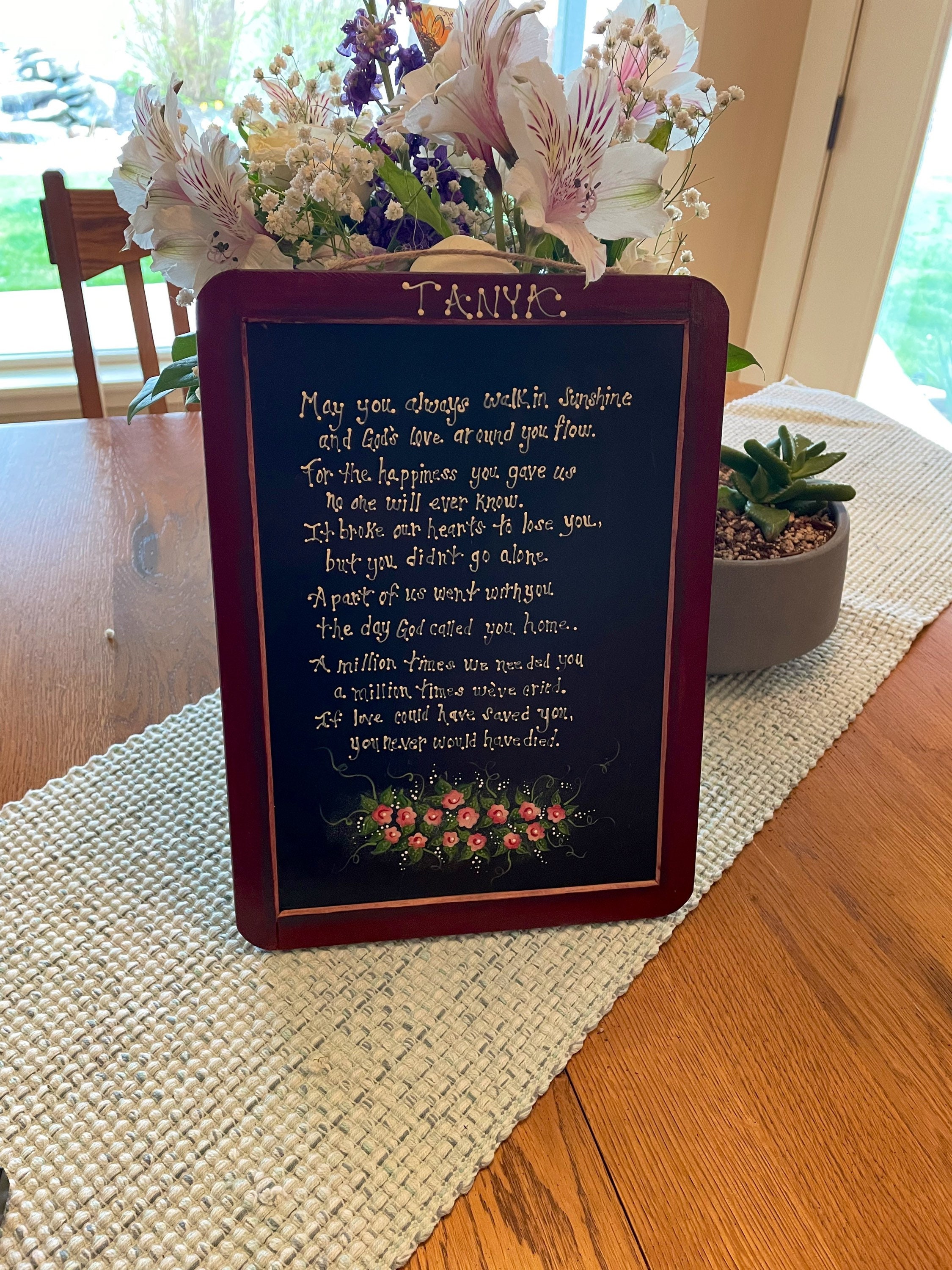 Personalized Memorial Poem for a Lost Loved One - Etsy