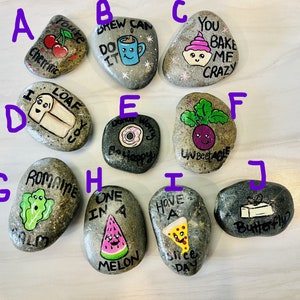 Pun Pocket Rocks-painted Rocks-kindness Stones-bulk Rocks-gifts ...