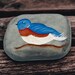 Bluebird Painted Rock Garden Stone - Etsy