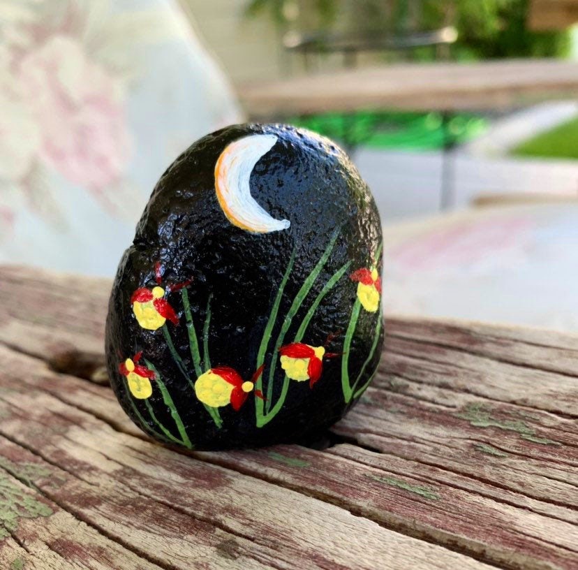Firefly Stone Hand Painted Rock Art - Etsy