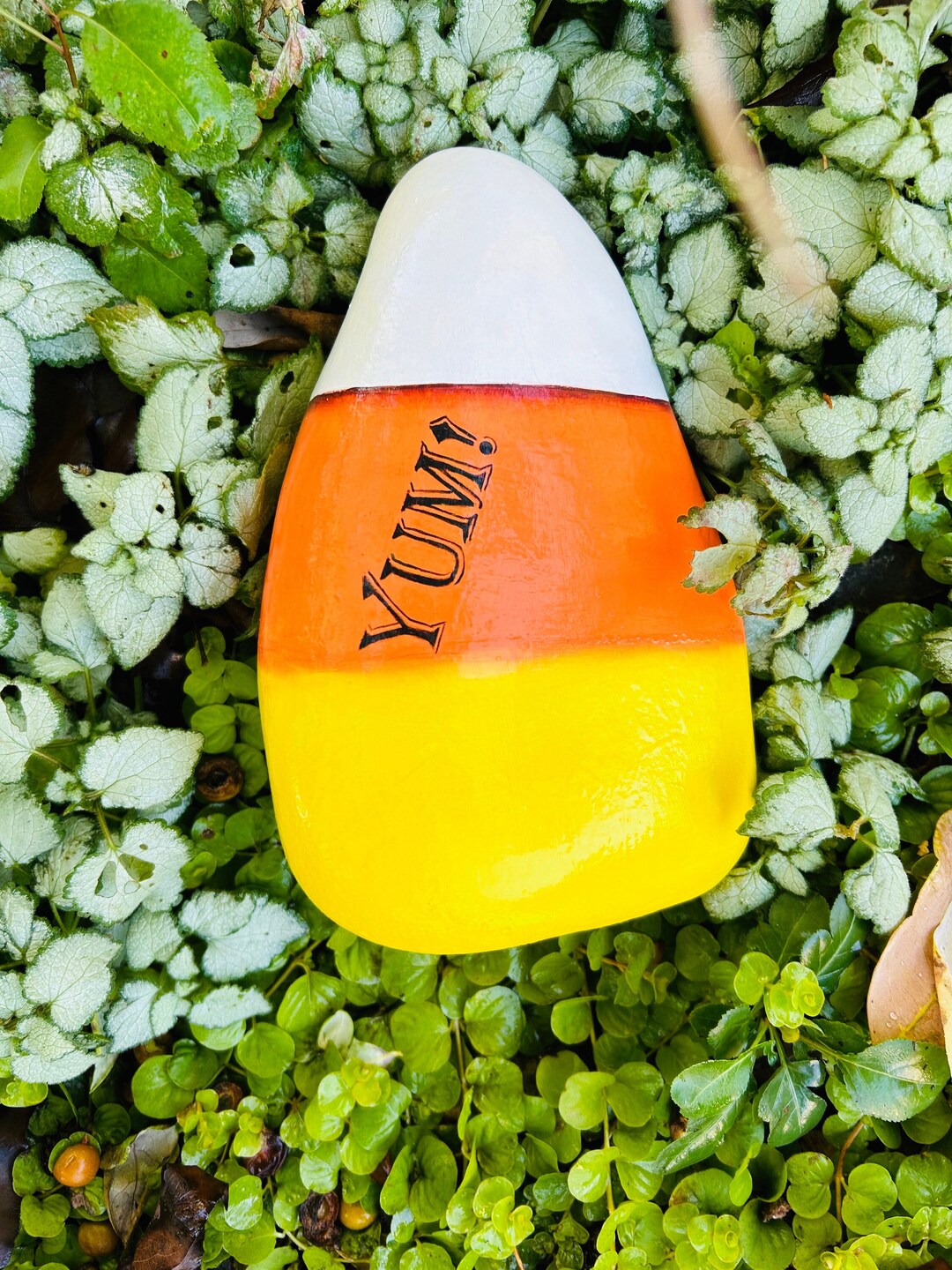 Giant Candy Corn Rock! Great as a Harvest Table Display or Harvest ...