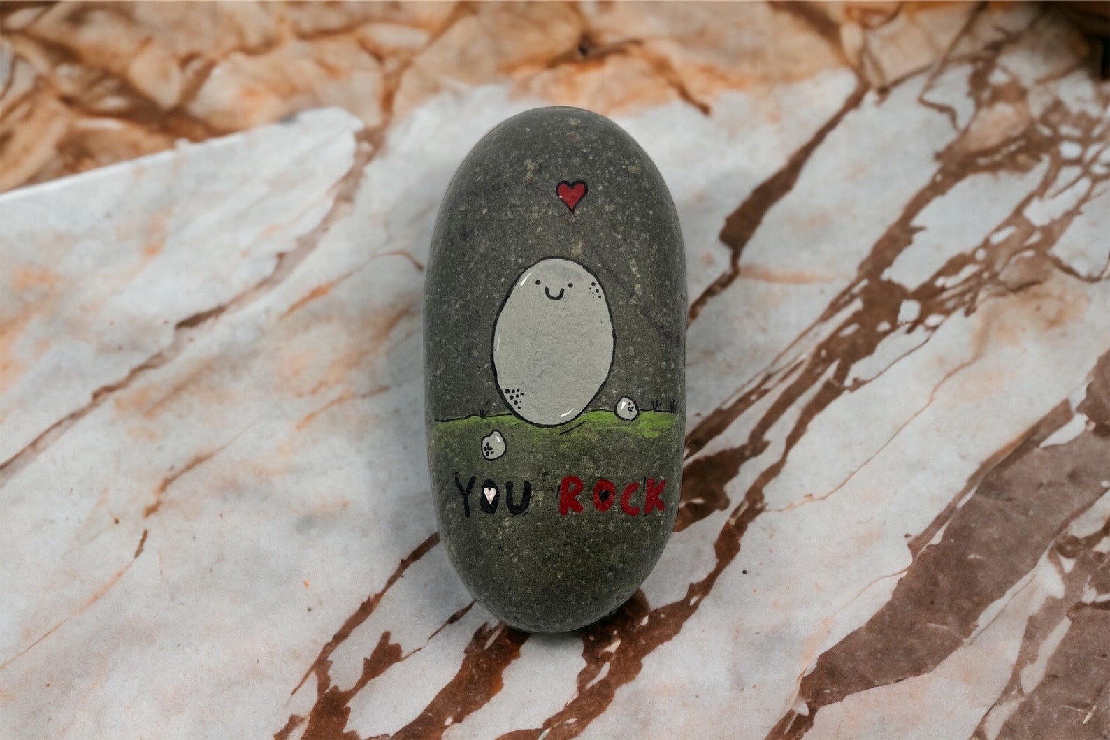 You Rock Funny Painted Rock - Etsy