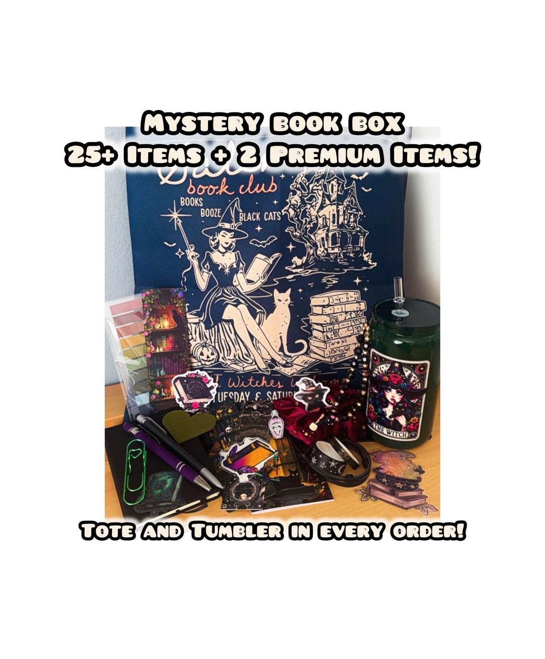 Bookish Mystery Bundles by Theme – Tumbler, Tote & 25+ Items Smut ...