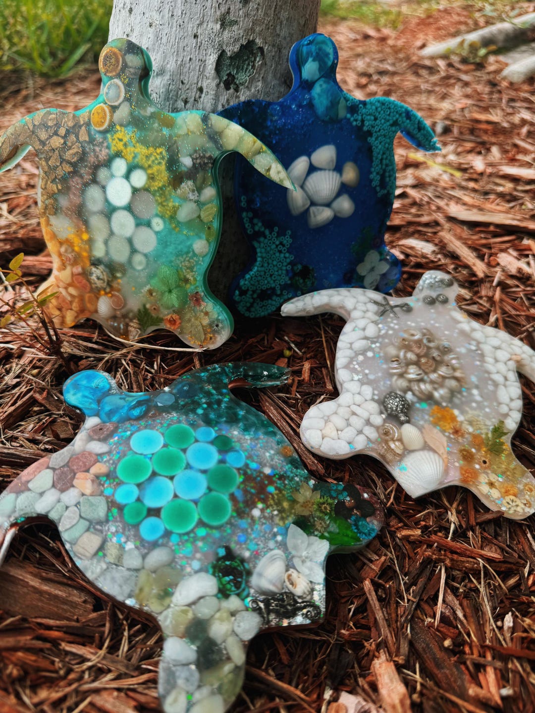 Sea Turtle Sparkling Epoxy Home Decor - Etsy