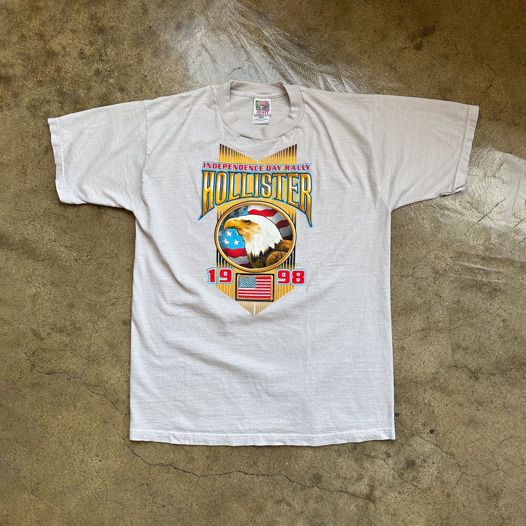 Vintage 1998 American Bike Week Hollister Rally Graphic T-shirt, Size L ...