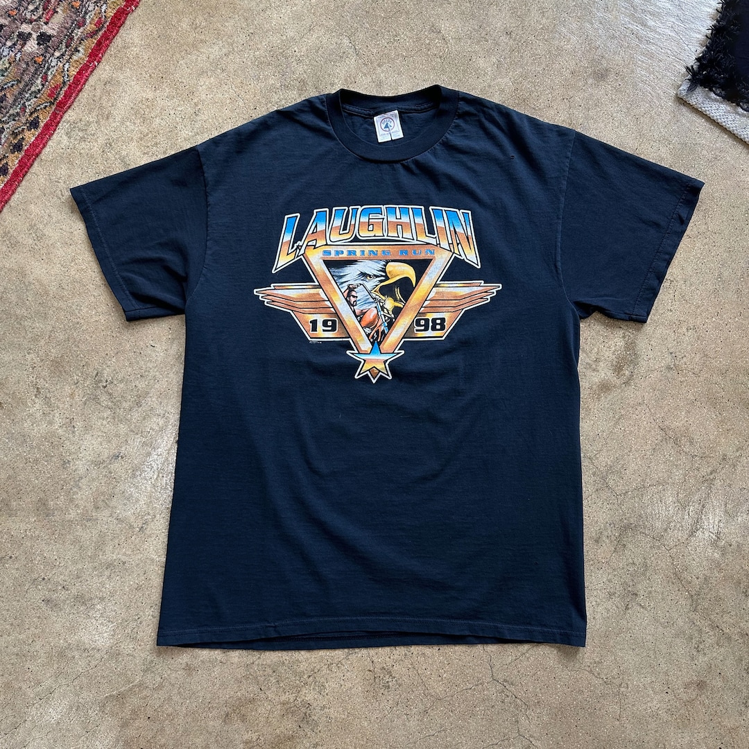 1998 Laughlin Spring Run Bike Week Black Nevada Graphic T-shirt, Size L ...
