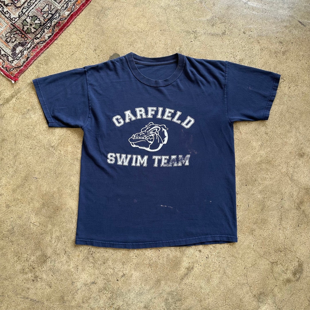Vintage Garfield Swim Team English Bulldog T-shirt, Size L - Etsy