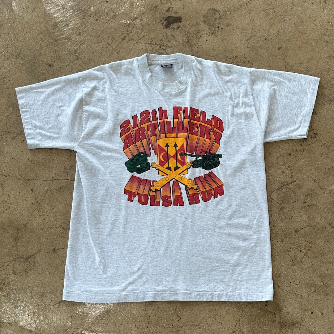 1993 212th Field Artillery Tulsa Run T Shirt XL Single Stitch USA Made ...