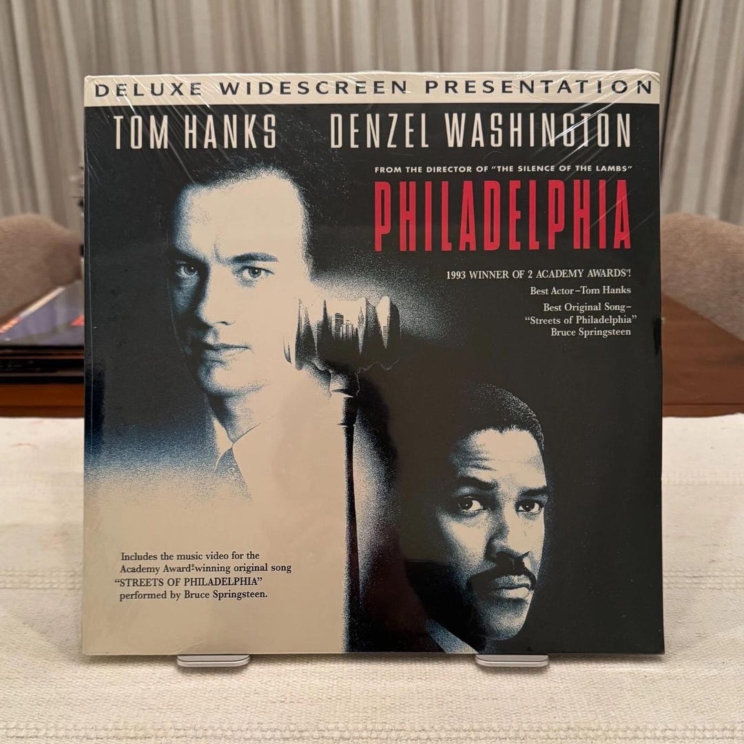 Philadelphia (1993) Deluxe Widescreen Laserdisc Featuring Tom Hanks ...