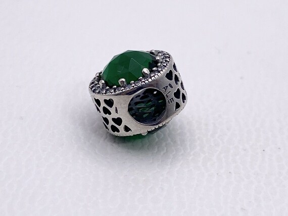 Pandora neue Armband Charms strahlende Herzen Sea Green Charm Beads S925 voll gestempelt Etsy