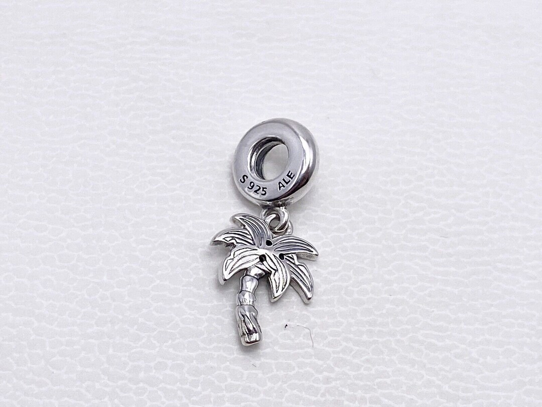 Pandora, New Bracelet Charms, Palm Tree and Coconuts , Sterling Silver ...