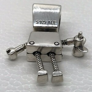 Pandora, New Bracelet Charms, Sterling Silver Rob Bot , S925, Fully ...