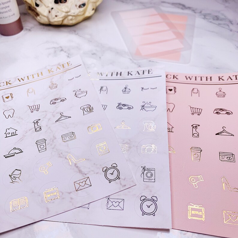 Full sheet icons camera Bullet Journal Stickers Planner | Etsy