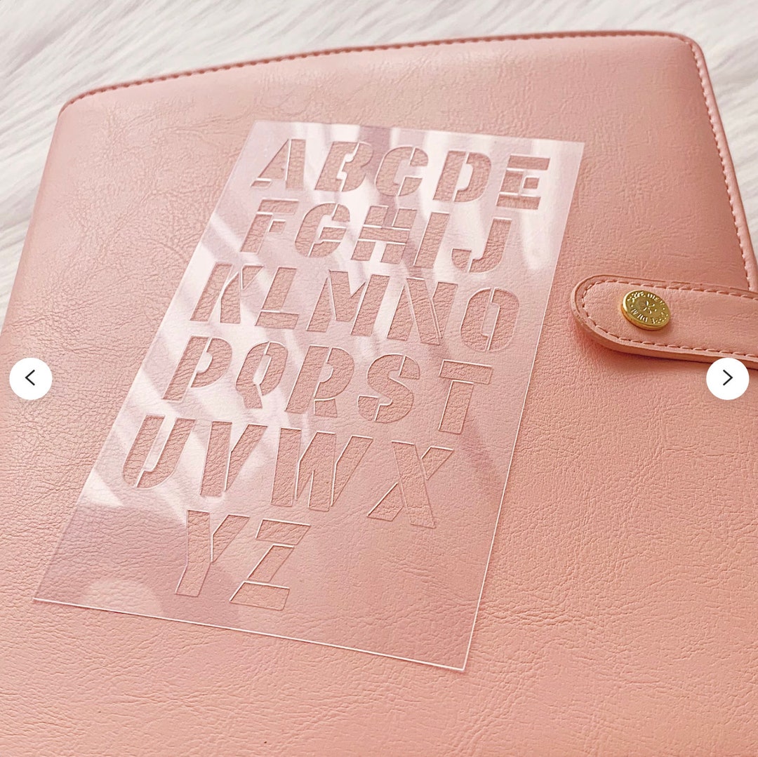 BLOCK LETTERS Stencil Bujo Stencil Planner Stencil - Etsy