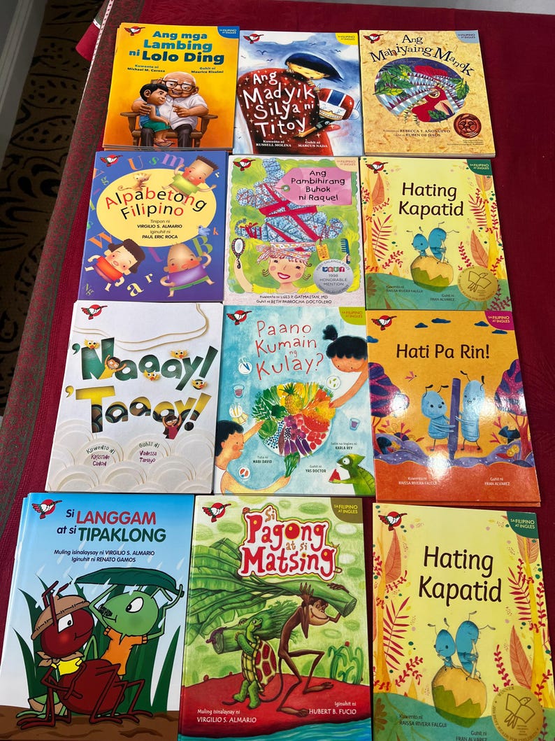 Tagalog Filipino Children's Books With English Translation - Etsy