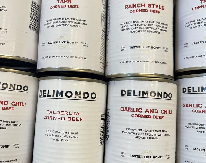 Delimondo Corned Beef 380g (ranch, Tapa, Garlic & Chili, Caldereta) and ...