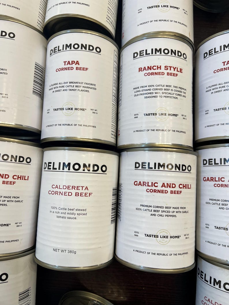 Delimondo Corned Beef 380g (ranch, Tapa, Garlic & Chili, Caldereta) and ...