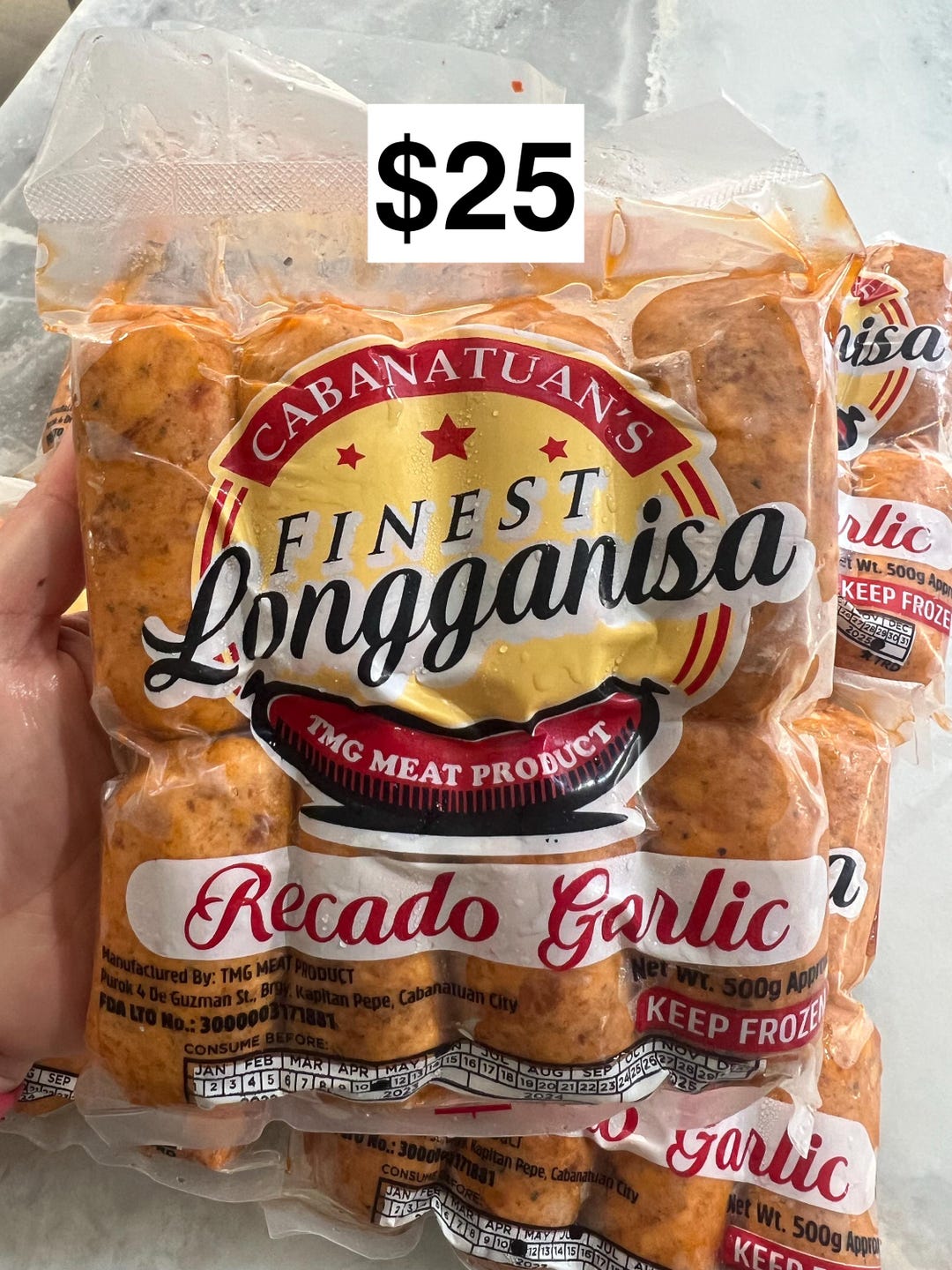 Cabanatuan's Finest Cabanatuan Longganisa (recado Garlic, Hamonado ...