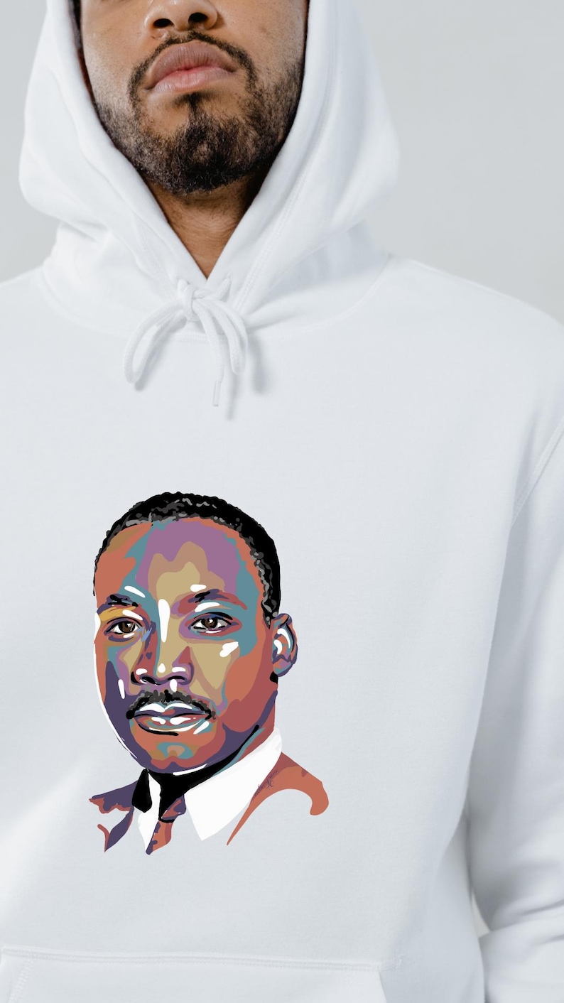 MLK Martin Luther King Jr Portrait Art - 4 Files! Digital Download - Etsy