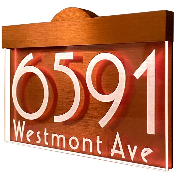 Lighted House Number - Etsy