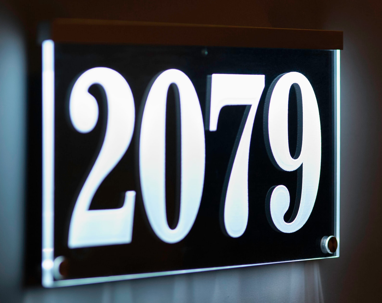 12V DC Illuminated Address Sign Plaque House Numbers LED - Etsy