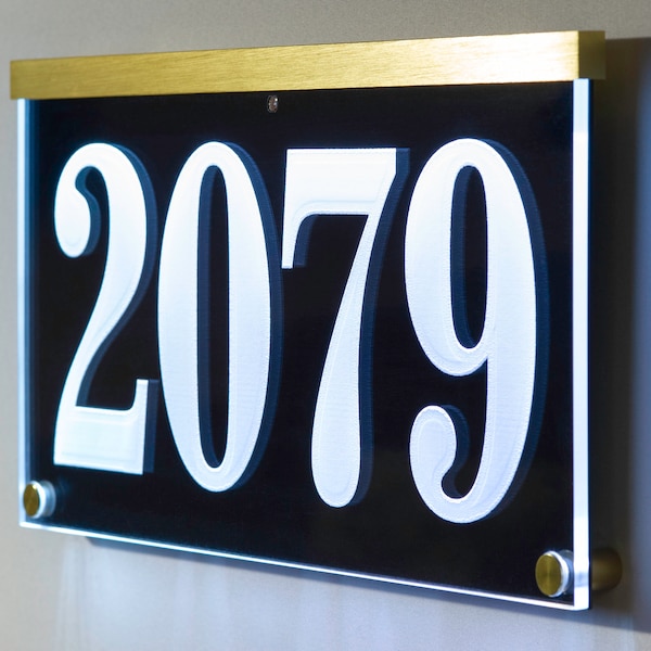 Light up Address Numbers - Etsy