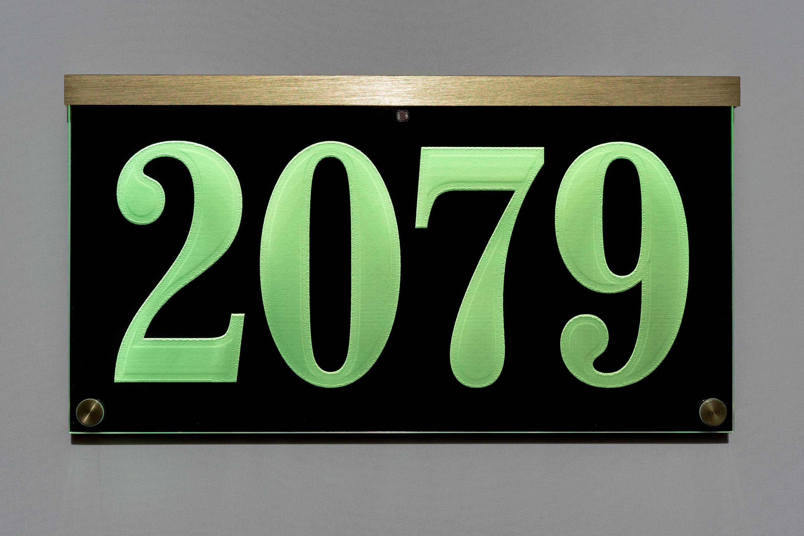 Illuminated Address Sign – LED Acrylic Plaque, Remote Control, Auto On ...