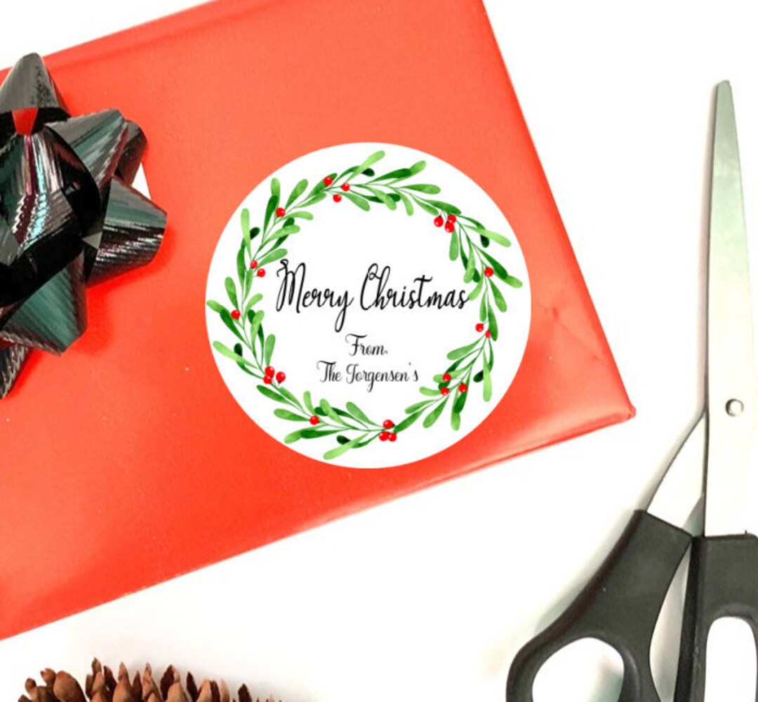 Christmas Gift Stickers, Personalized Christmas Gift Stickers ...