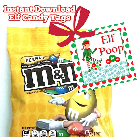 Elf Poop Christmas Candy Tags Elf Poop Tags Elf Ideas Elf - Etsy