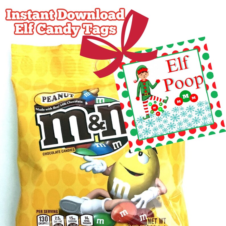 Elf Poop, Christmas Candy Tags, Elf Poop Tags, Elf Ideas, Elf Treat ...