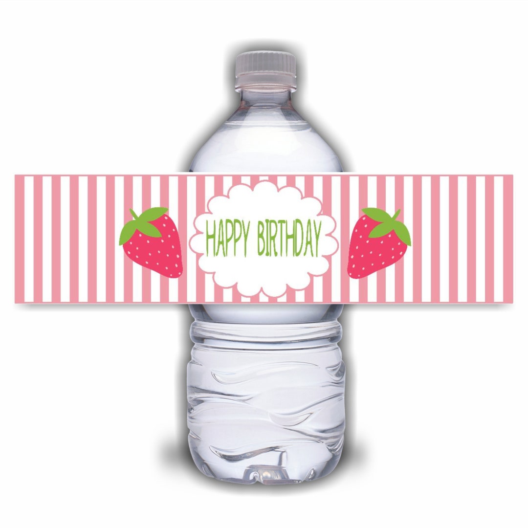 Birthday Girl, Water Bottle Labels, Printable, Digital Birthday Party ...