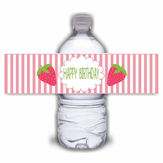 Birthday Girl Water Bottle Labels Printable Digital - Etsy