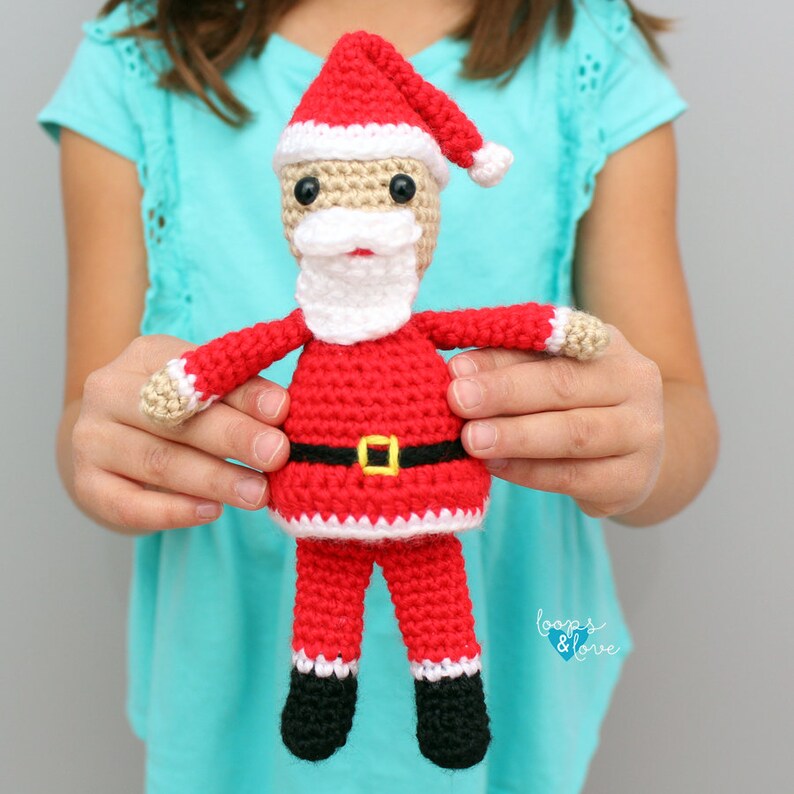 Mini Santa Amigurumi | Crochet Christmas Pattern (PDF) - Etsy